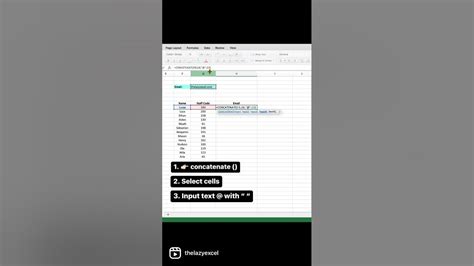 🧐how To Combine Text From Different Cells 👉🏻 Use Concatenate Or Concat Youtube