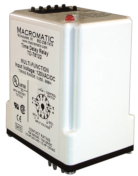 TD Macromatic Controls TIME DELAY RELAY DPDT H