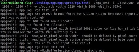 Rga Test Error Issue Rockchip Linux Mpp Github