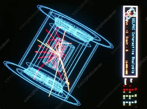 Electron Positron Collision In Delphi Detector Stock Image A1420348 Science Photo Library