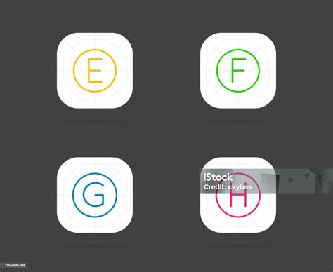 지침과 응용 프로그램 아이콘 템플릿의 집합입니다 벡터 신선한 색상 0명에 대한 스톡 벡터 아트 및 기타 이미지 0명 그래픽