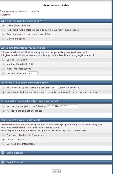 Spamassassin Setup In Directadmin Webhostingpeople Knowledge Base