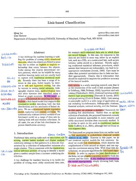 34link Based Classification Qinglu Lise Getoor Pdf