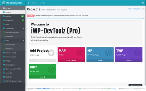 iwp devtoolz pro wordpress plugin maker code generator by