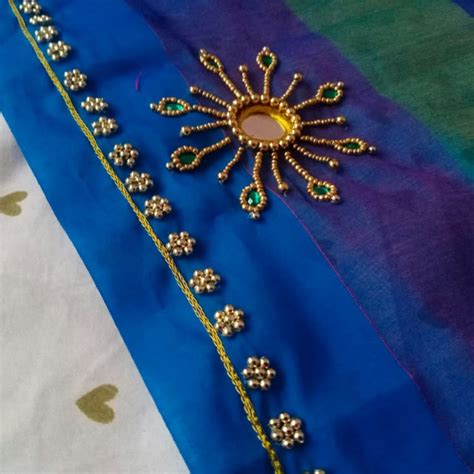 Aari Work Traditional Indian Embroidery Short Hand Simple Aari Work