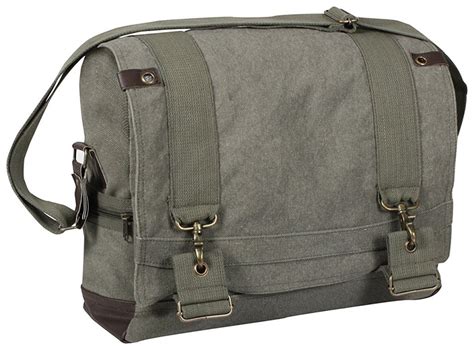Сумка пилота Rothco Vintage Canvas B-15 Pilot Messenger Bag Olive Drab 9110