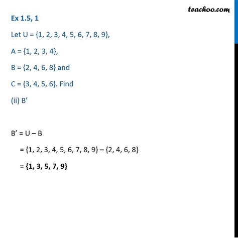 Ex Given U A B C Find B