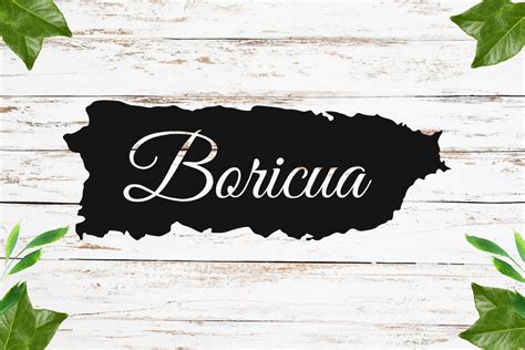 Puerto Rico Svg Puerto Rican Svg Puerto Rico Silhouette Boricua Svg