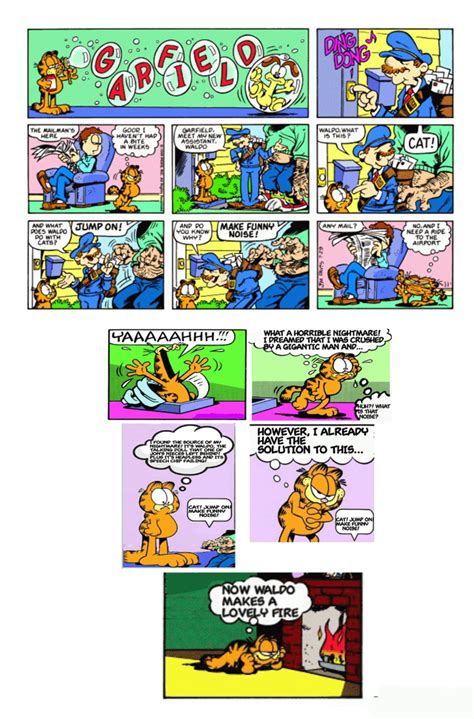 Waldo Never Actually Squashed Garfield Nor Was He A Gigantic Human