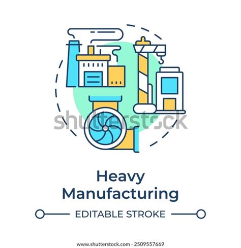 Heavy Manufacturing Multi Color Concept Icon Stock Vector Royalty Free 2509557669 Shutterstock