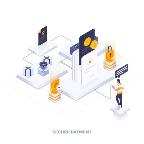 Premium Vector Modern Flat Design Isometric Illustration Of Secure Payment