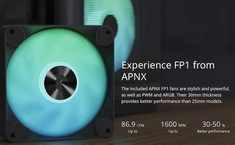 Apnx C1 Mid Tower Atx White Pc Case 4 Included High Airflow Apnx Fp1 Argb Fans Up