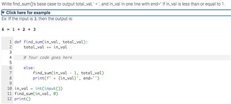 Solved Write Find Sum0 S Base Case To Output Total Val Chegg Com