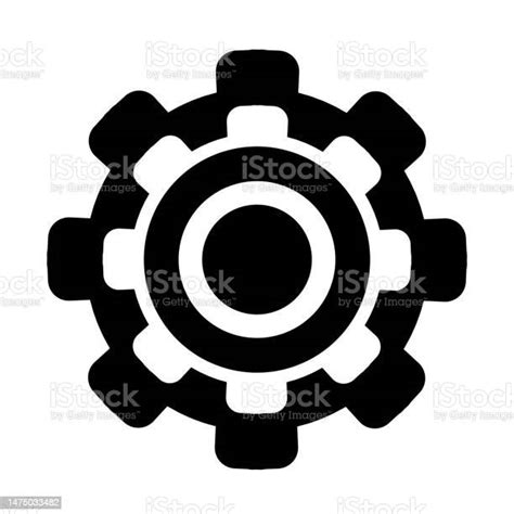 벡터 일러스트 레이 션 로고 기어 아이콘입니다 흰색 배경에 격리되어 있습니다 개념에 대한 스톡 벡터 아트 및 기타 이미지 개념 개념과 주제 개발 Istock
