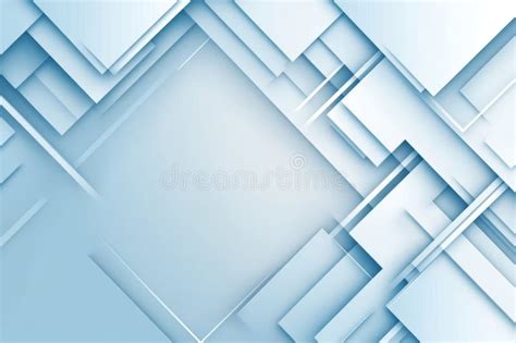 Abstract Blue And White Geometric Shapes Creating Modern Background