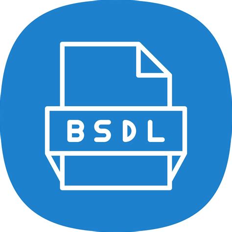 Bsdl File Format Icon 16903016 Vector Art At Vecteezy