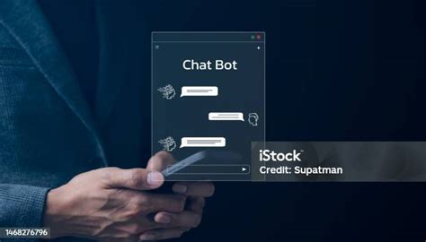 지능형 인공 지능으로 스마트 폰 채팅을 사용하는 사업가 미래 기술 챗봇 자동화 Ai 또는 인공 지능 기술을 사용한 Chatgpt 채팅 Brand Name Online