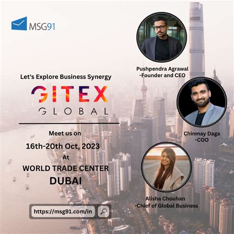 msg91 on linkedin gitex2023 techinnovation networking gitexdubai