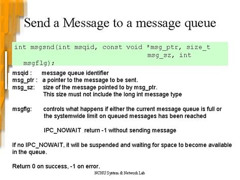 Lab 10 Message Queue And Shared Memory Nchu