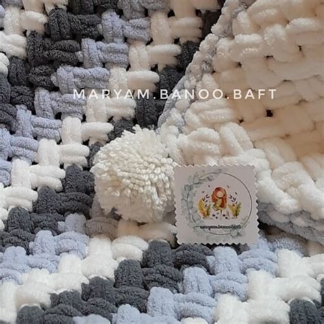 خرید و قیمت پتوی نوزادی کلاه دار پافیِ مریم بانو، سایز 80 در 80،چند رنگ