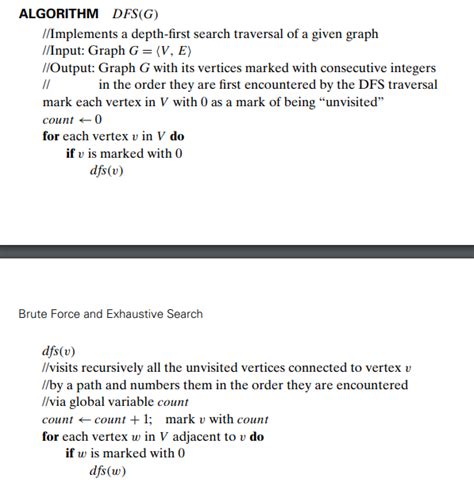 solved algorithm dfs g implements a depth first search