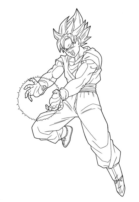 드래곤 볼 손오공 And 베지터 색칠공부 네이버 블로그