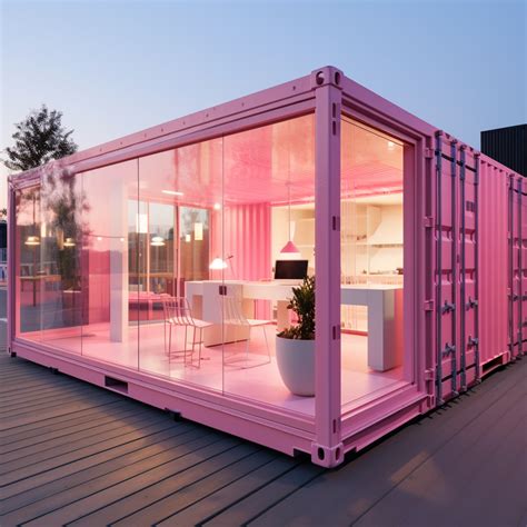 Pink Shipping Container Adu Ideas Container House Shipping Container Home Designs Container