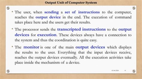 Computer Components Cpu Memory Unit Input Unit Output Unit Ppt