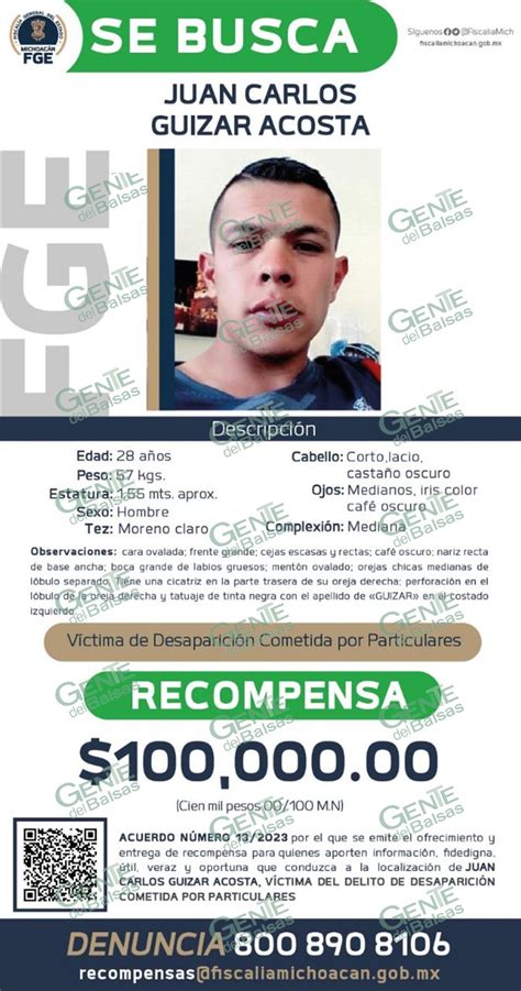 Ofrecen Recompensa De 100 Mil Pesos Para Localizar A Víctima De