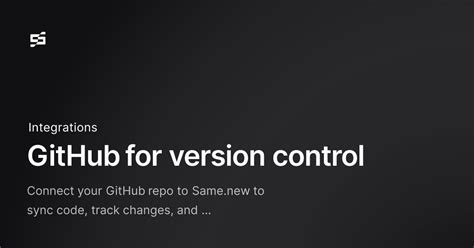 Github For Version Control Same