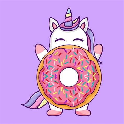 귀여운 유니콘 그림 귀엽고 재미있는 프리미엄 벡터