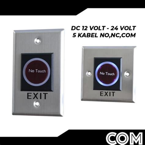 Jual Exit Button No Touch Stainless Access Control Push Infrared