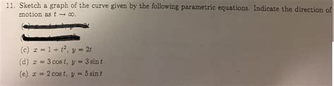 solved sketch a graph of the curve given by the following