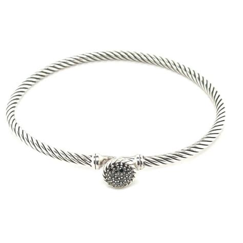 David Yurman Jewelry David Yurman Cable Sterling Silver Pave Black