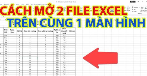 cách mở 2 file excel cùng lúc dễ dàng và nhanh chóng