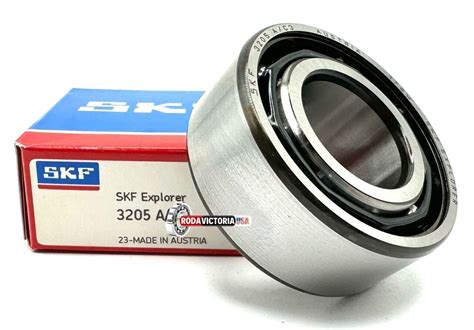 SKF 3205 A ANGULAR CONTACT BALL BEARING, OPEN TYPE, NO SEALS 25x52x20.6 ...