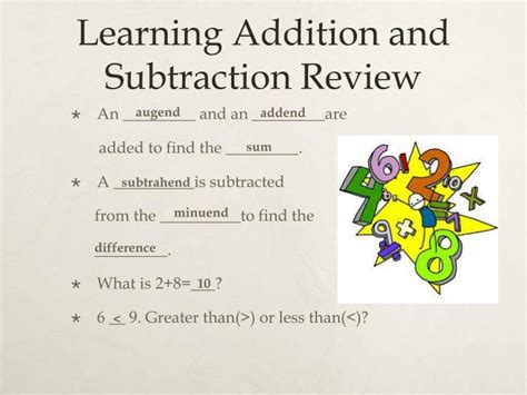 PPT Learning Addition And Subtraction PowerPoint Presentation ID