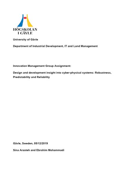 Cyber Physical System Design Pdf System Computer Engineering