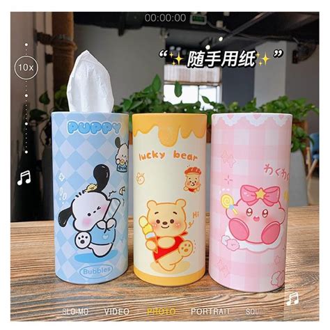 กระดาษทิชชู่พกพา ลายการ์ตูน1กระป๋อง40แผ่น หนานุ่มซับน้ำได้ดี พกพาสะดวก Shopee Thailand