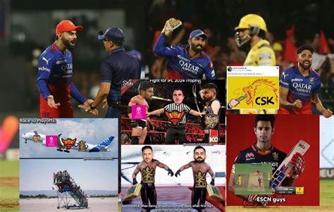 rcb kicked out csk from ipl 2024 top 10 funny memes after rcb