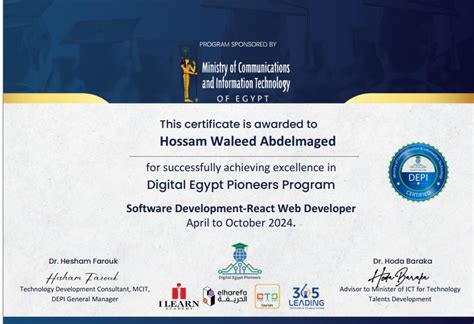 React Mern Nextjs Webdevelopment Learning Growth Depi Hossam Elsahafy 10 Comments