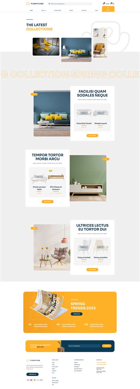 Furniture E Commerce Website Using Wordpress On Behance