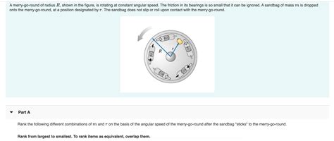 solved a merry go round of radius r shown in the figure is