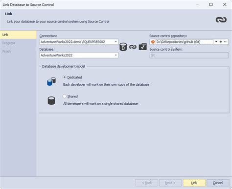 Link A Sql Server Database To A Git Repository In Github