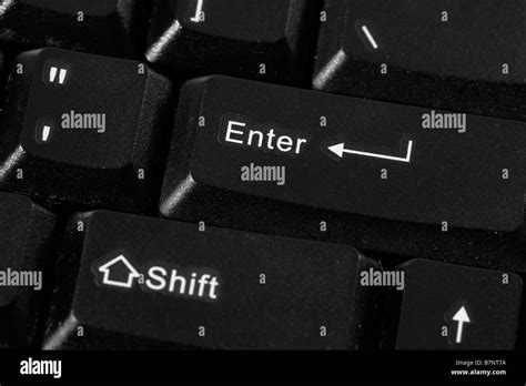 Close Up Picture Of A Computer Keyboard Stock Photo Alamy