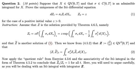 solved question 2 10 points suppose that x∈qv[0 t] and