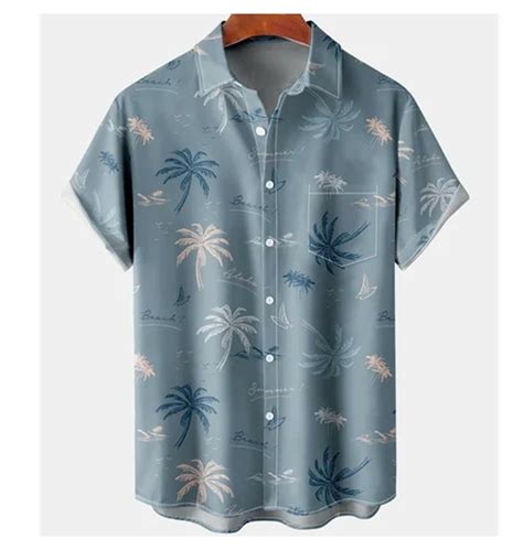 남자 하와이안 반팔 꽃 무늬 남방 아빠 휴가 바캉스룩 조폭셔츠 티몬