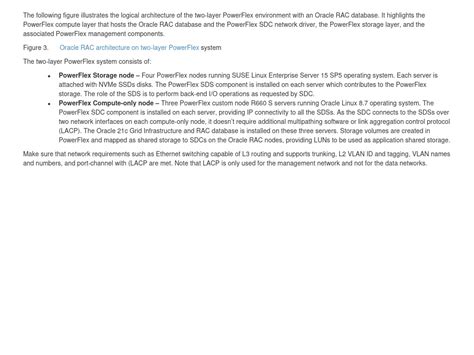 Logical Architecture Oracle 21c Rac Database Performance Best Practices On Powerflex 46