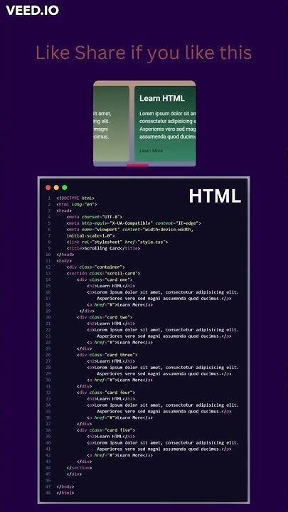 Scrolling Card Using Only Html And Css Shorts Shortvideo Htmlcsstutorial Youtube