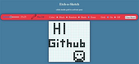GitHub Boydjc Etch A Sketch Etch A Sketch Project For The Odin Project